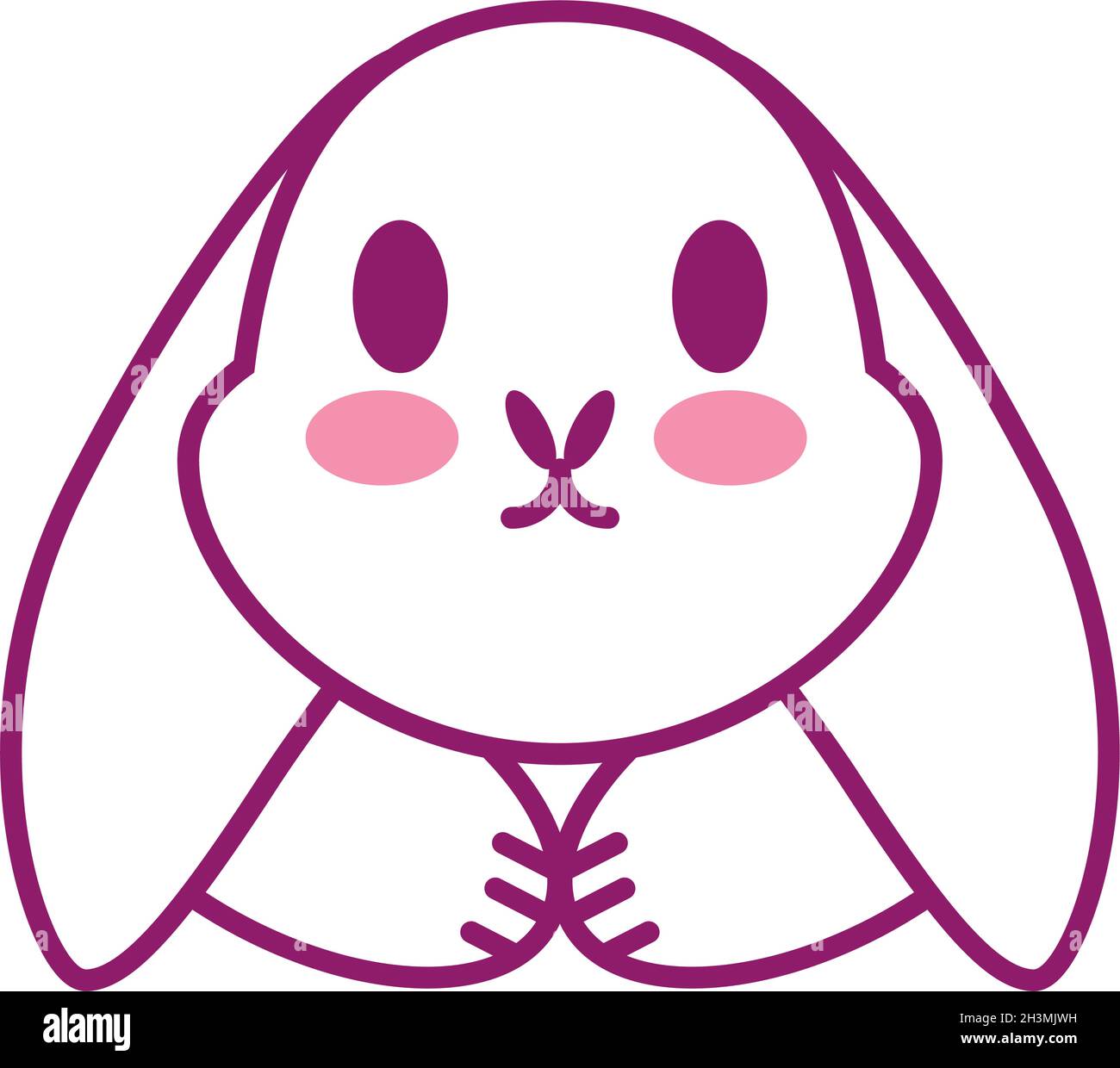 cute rabbit face Stock Vector Image & Art - Alamy