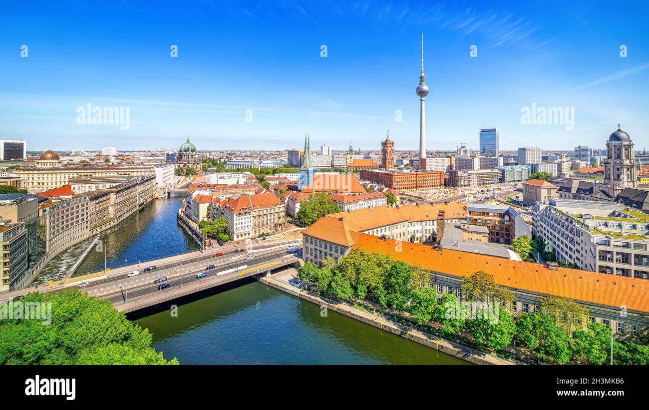 Panoramic berlin skyline travel hi-res stock photography and images - Alamy