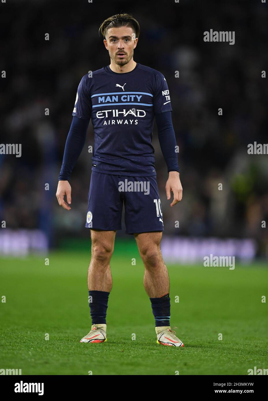 Manchester City's Jack Grealish during the game at the Amex Stadium ...