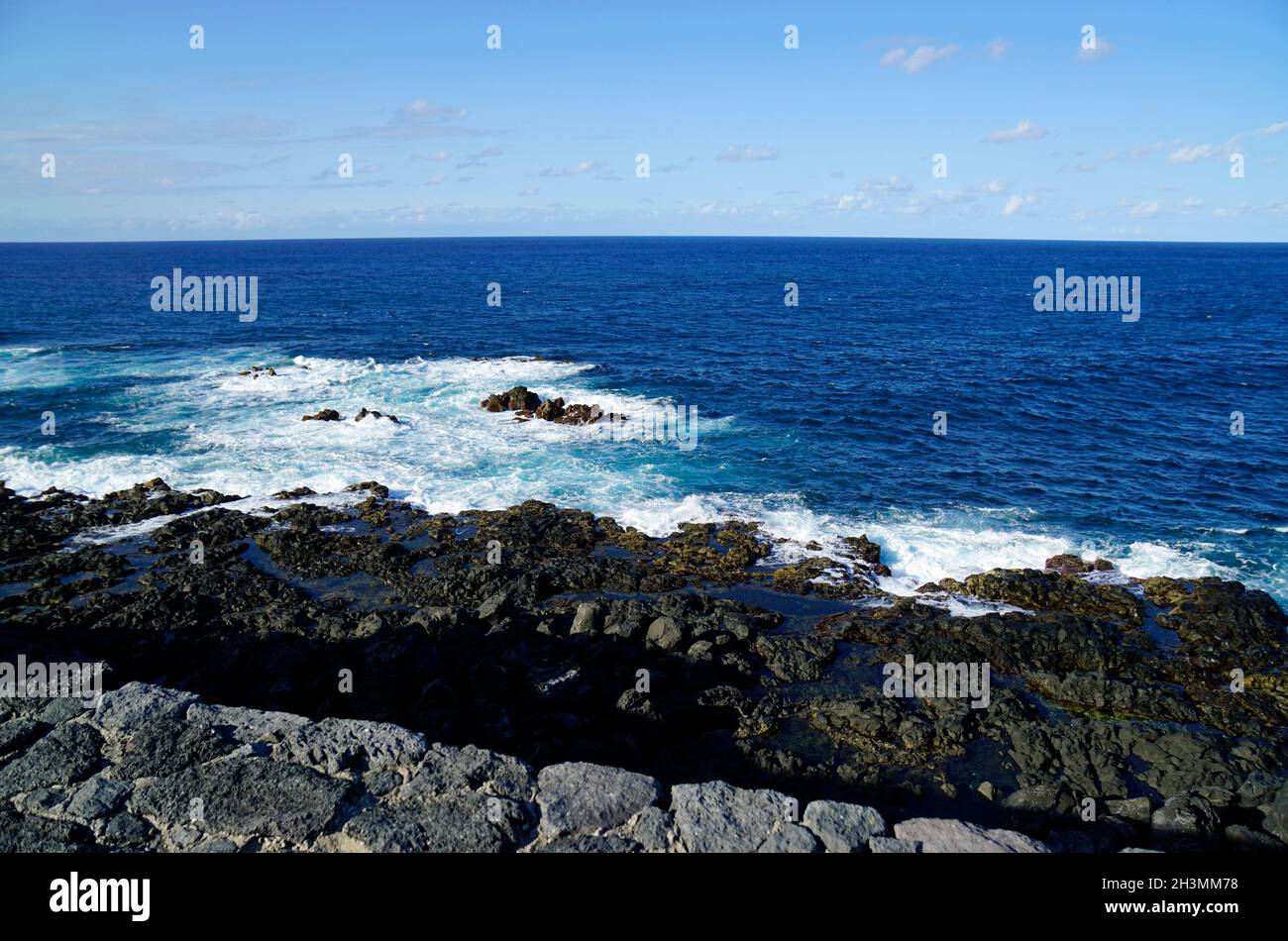 amazing green landscape on the azores island sao miguel Stock Photo - Alamy