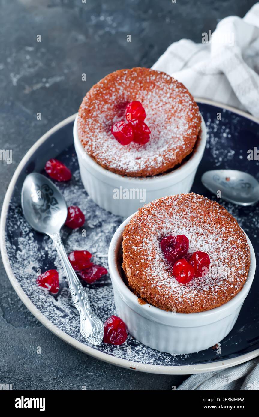 Homemade delicious souffle Stock Photo - Alamy