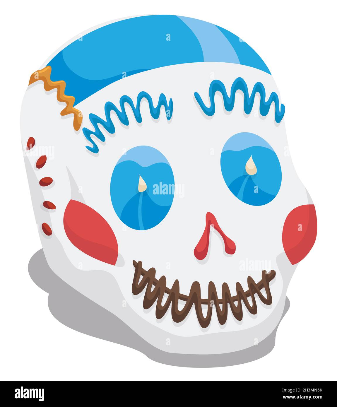 Calavera de chocolate Stock Vector Images - Alamy