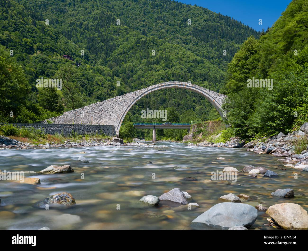 Historic Senyuva Bridge. Famous Senyuva ( Cinciva ) Stone Bridge On The ...