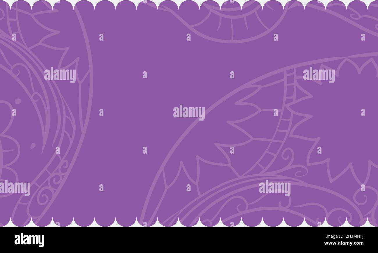 Template design with purple label, rounded borders and abstract ...