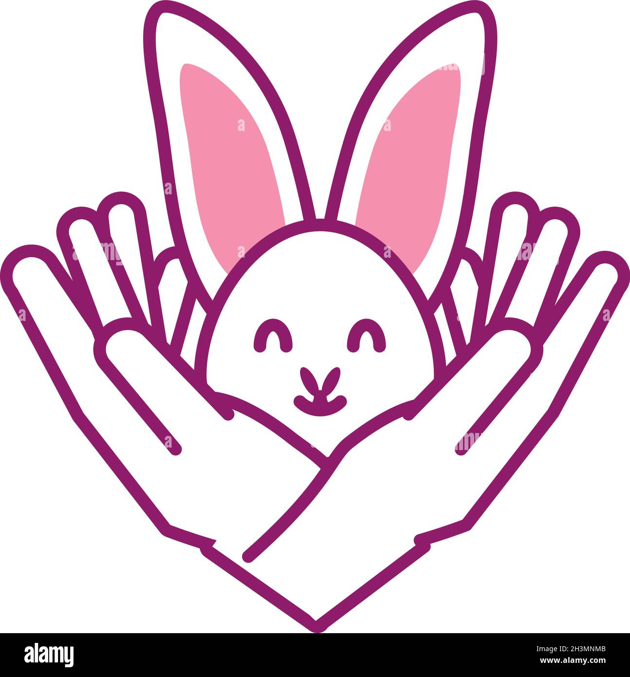Bunny ears hands Stock Vector Images - Alamy