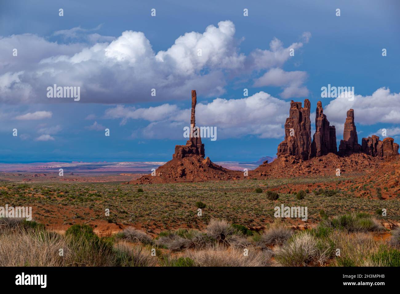 Beautiful view of amazing sandstone Totem Pole Stock Photo - Alamy