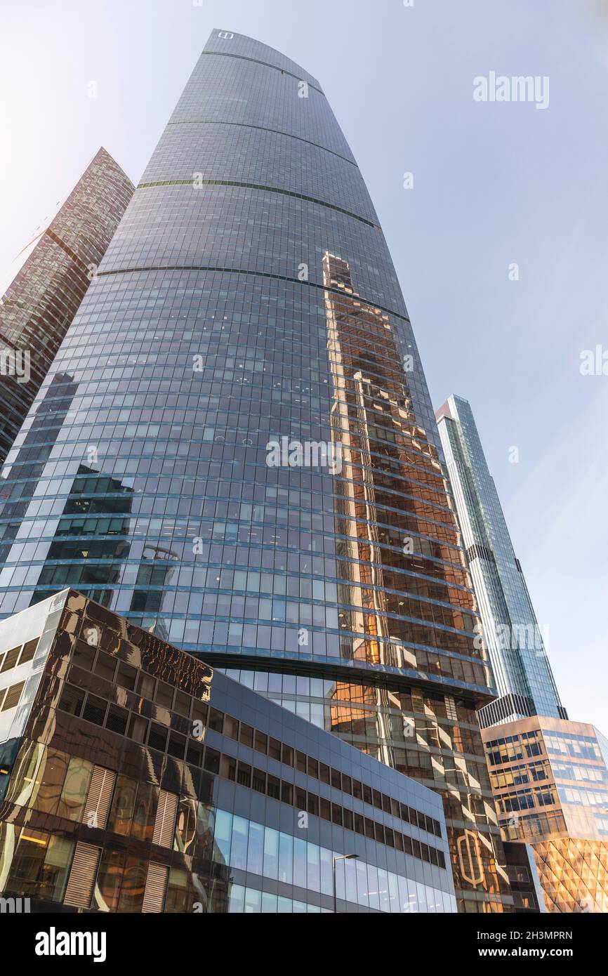 business center district Moscow city skyscrapers .offices of ...