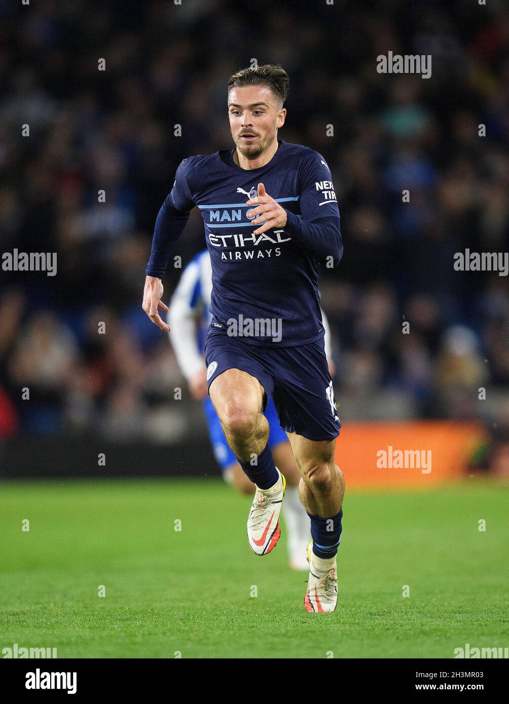 Manchester City's Jack Grealish during the game at the Amex Stadium ...