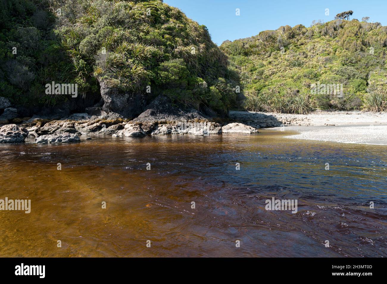 Ship Creek, Haast, West Coast, Tauparikaka Marine Reserve,New Zealand ...