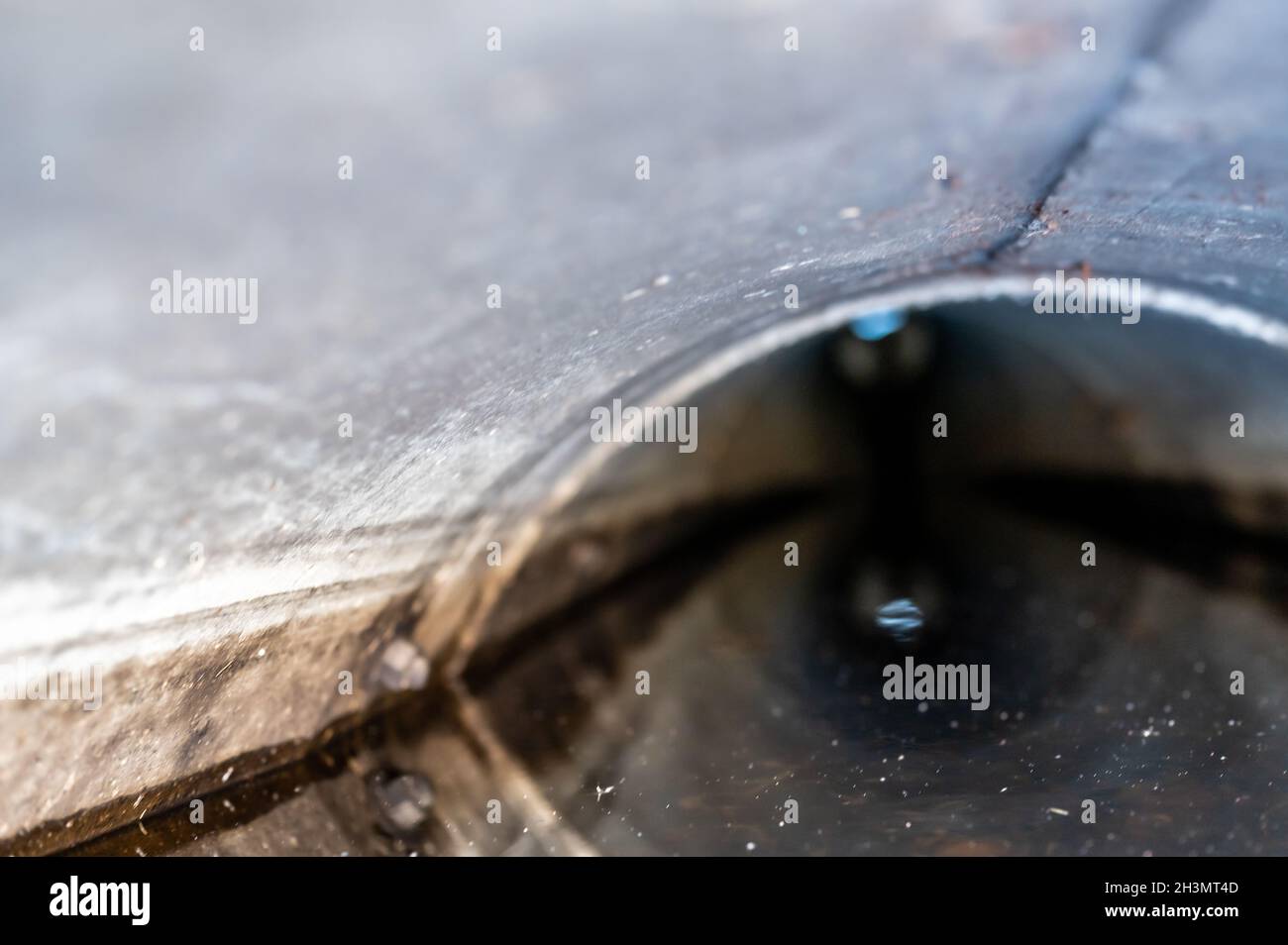 water surface level view from inside a concrete culvert Stock Photo - Alamy