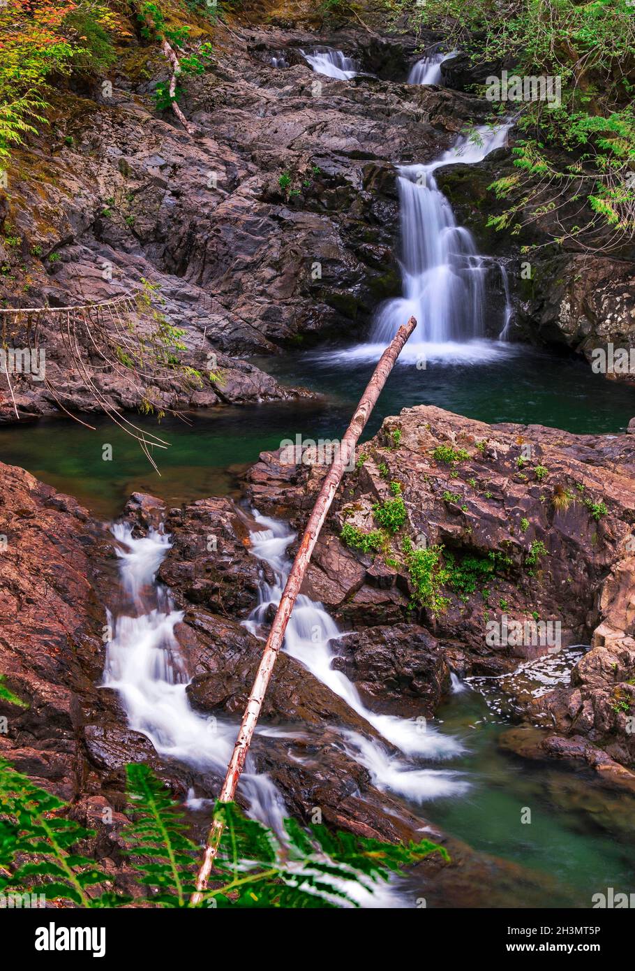 Lower and Upper Wallace Falls, Wallace Falls State Park, Washington ...