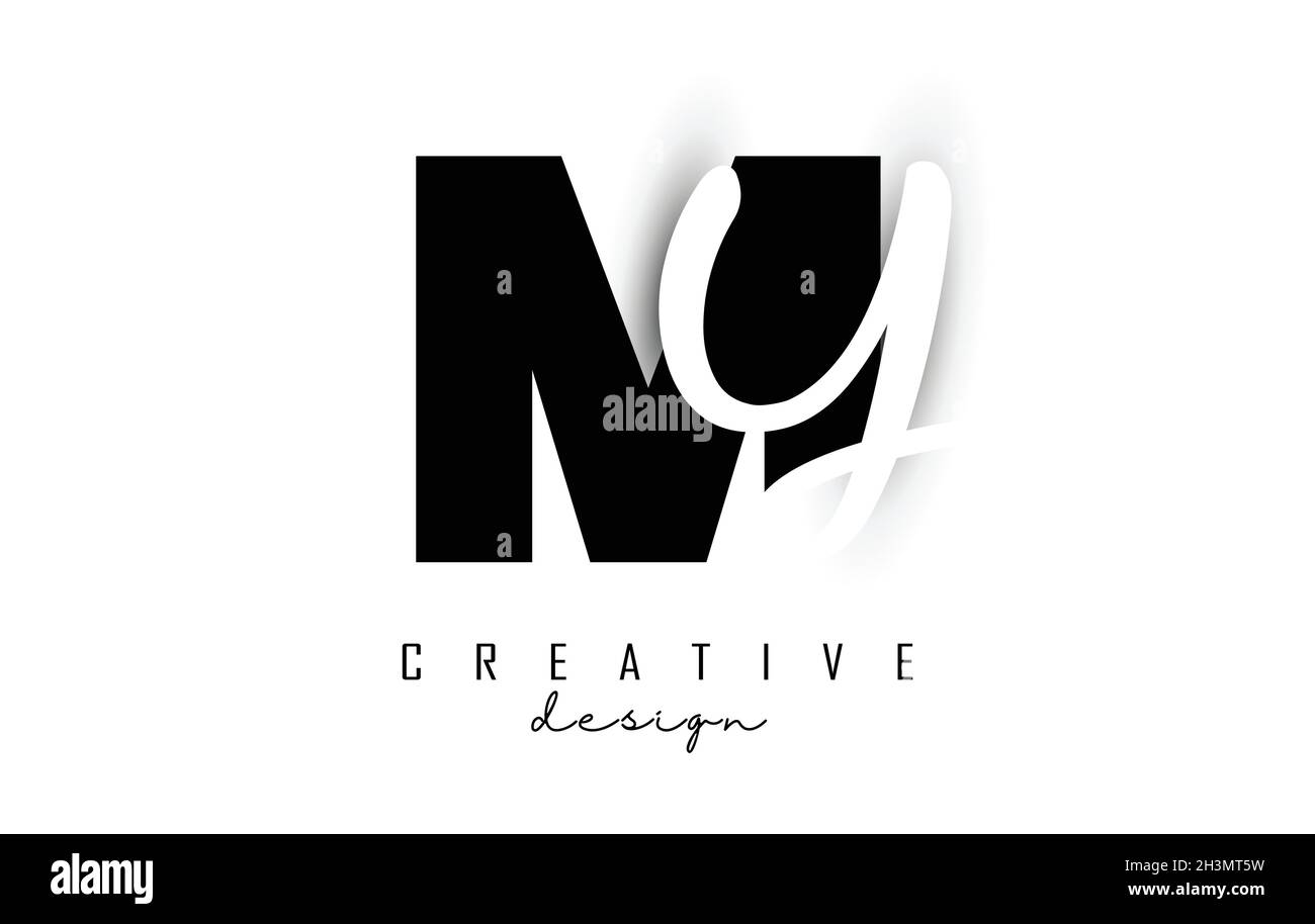 Letters MY logo with a minimalist design. Letters M and Y with ...