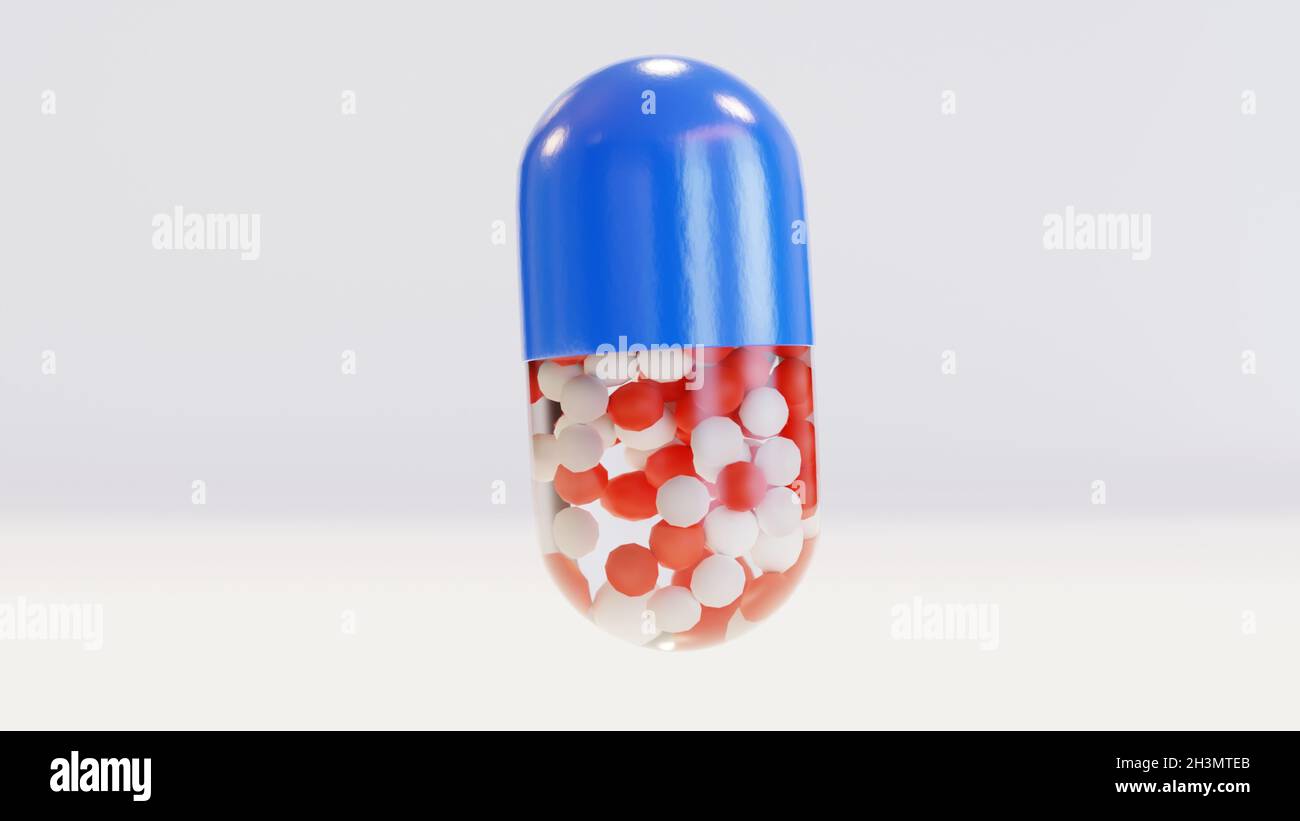 realistic 3d bleu color medical pills, Colorful capsules, painkillers ...