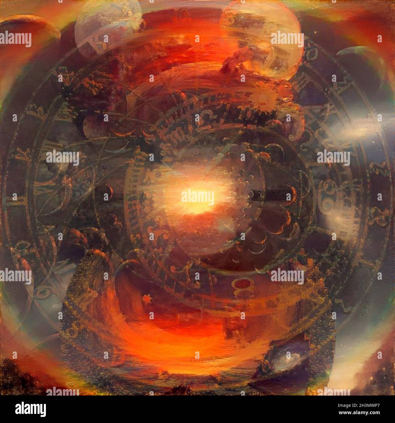 Abstract with galaxy inside. 3D rendering Stock Photo - Alamy