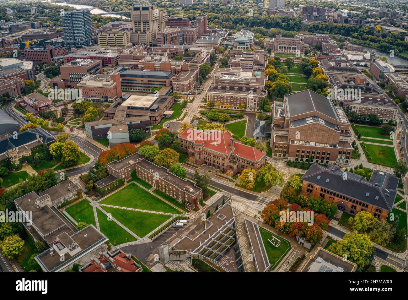 Minneapolis aerial hi-res stock photography and images - Alamy