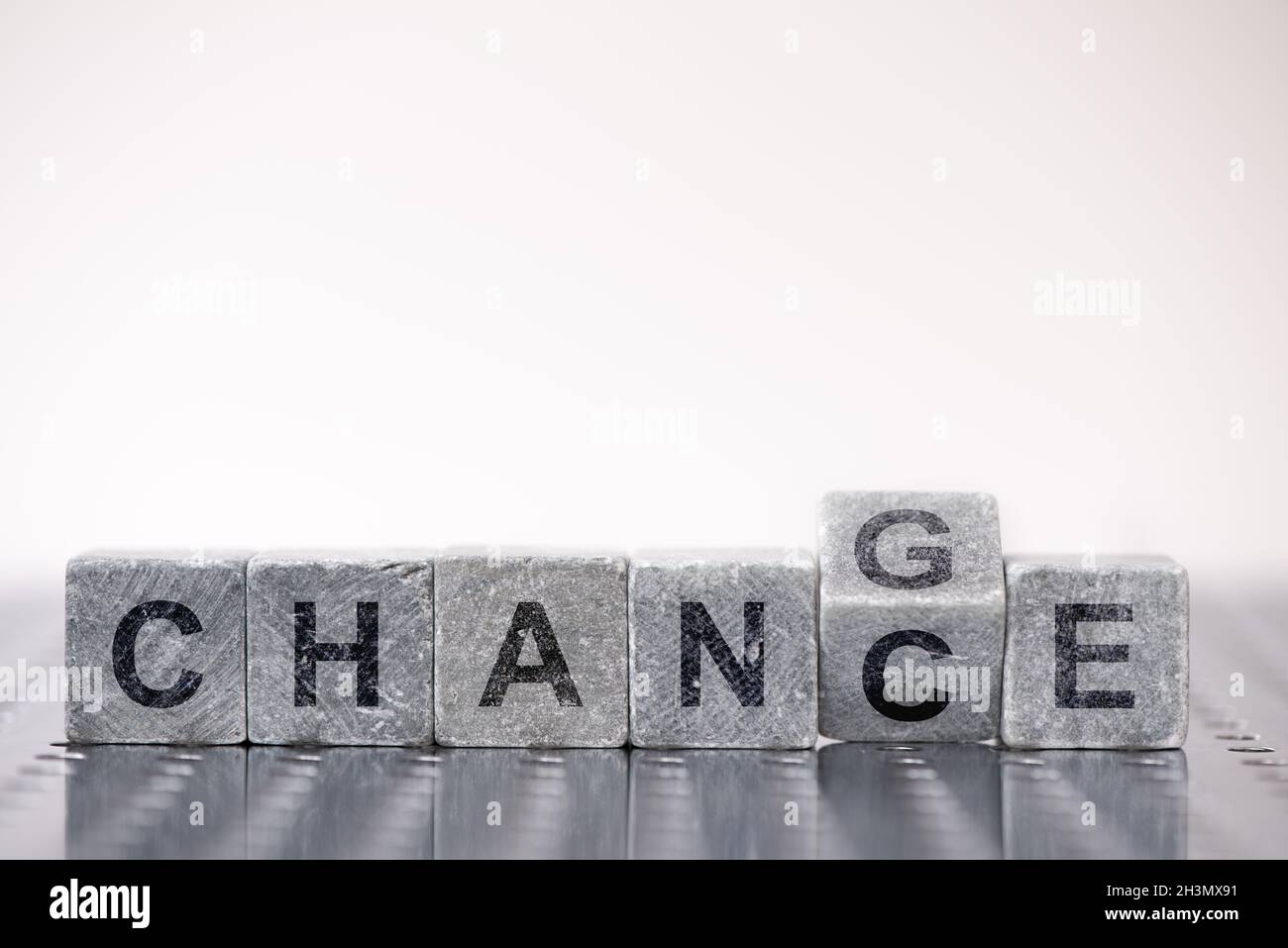 Change and change written on cubes Stock Photo - Alamy