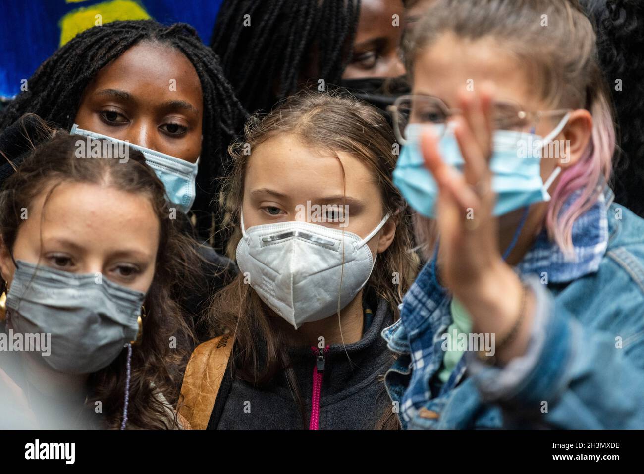 Greta thunberg joins london protest hi-res stock photography and images ...
