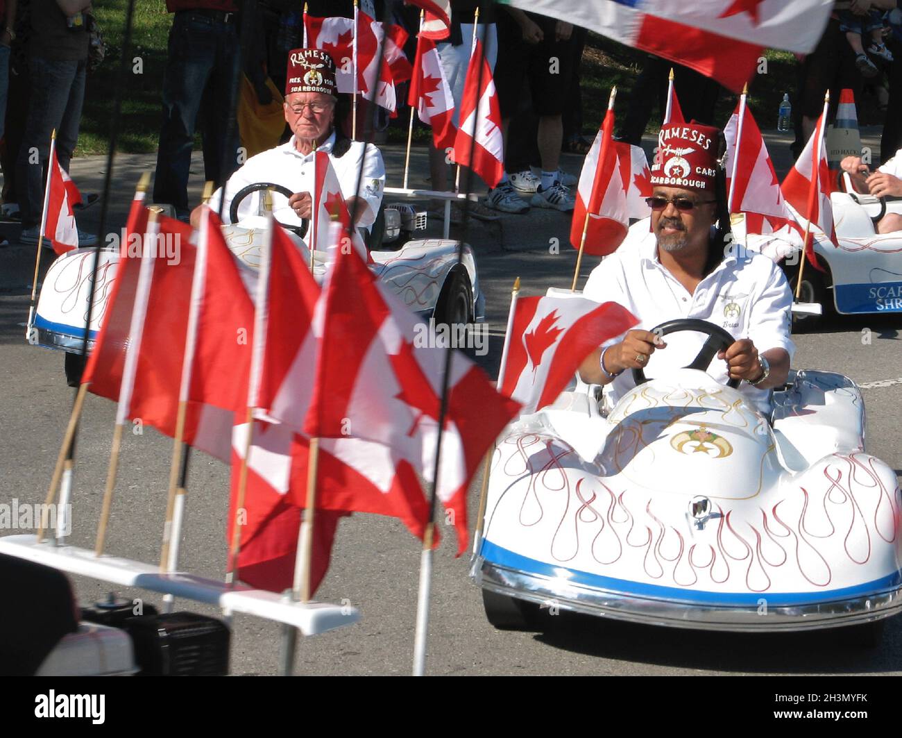 Toronto, Ontario / Canada - 01 July, 2008: Funny small cars from ...