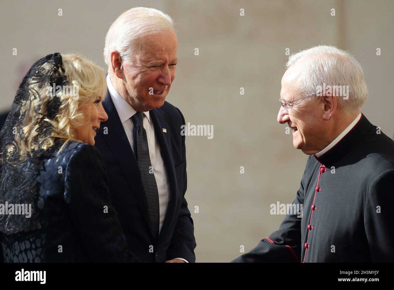 Vatican. 29th Oct, 2021. President JOE BIDEN with his wife first lady ...