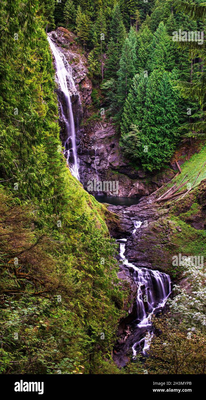 Lower and Upper Wallace Falls, Wallace Falls State Park, Washington ...