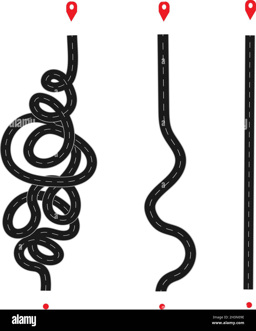 Innovation and a difficult path Stock Vector Images - Alamy