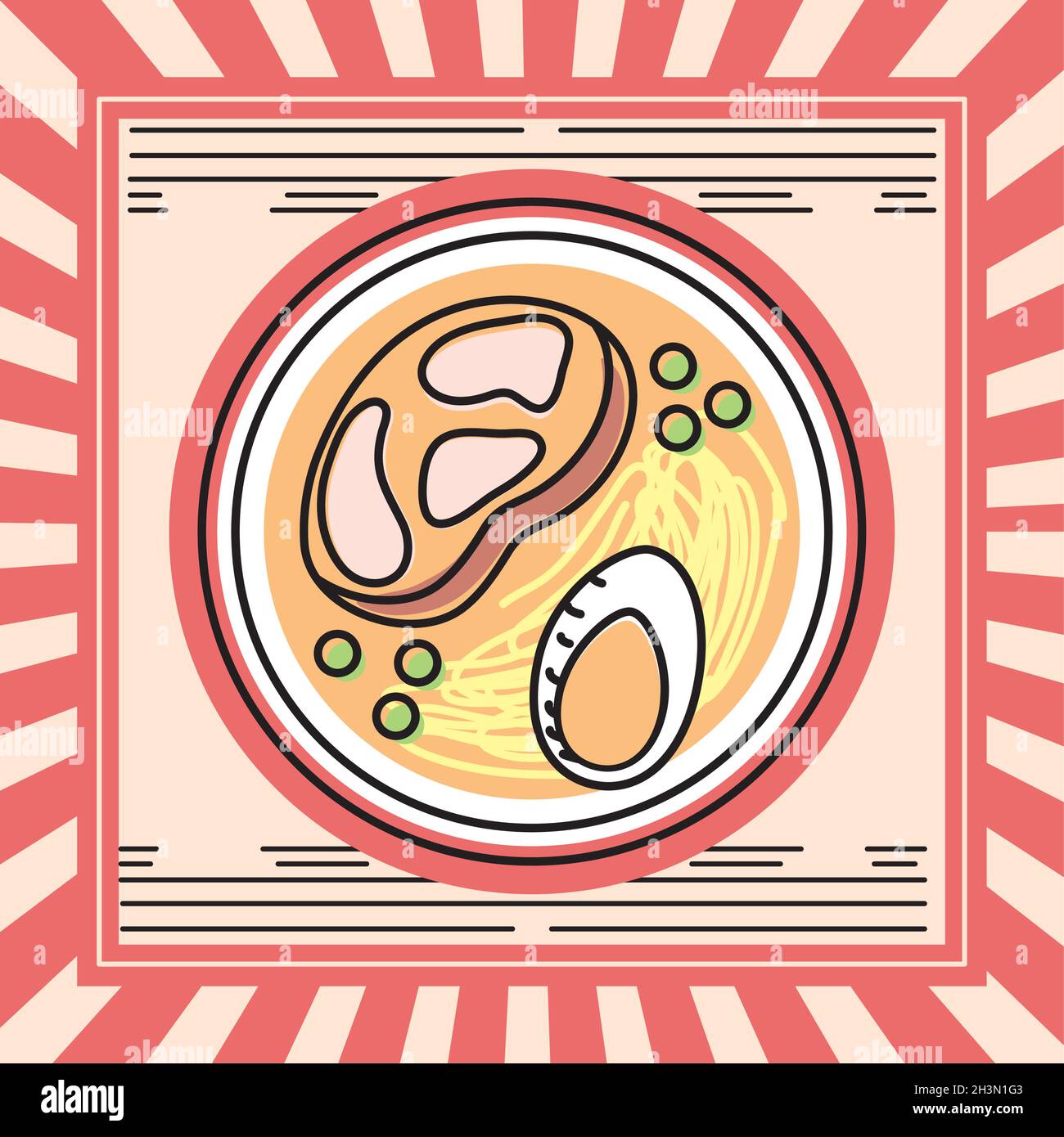 ramen food banner Stock Vector Image & Art - Alamy