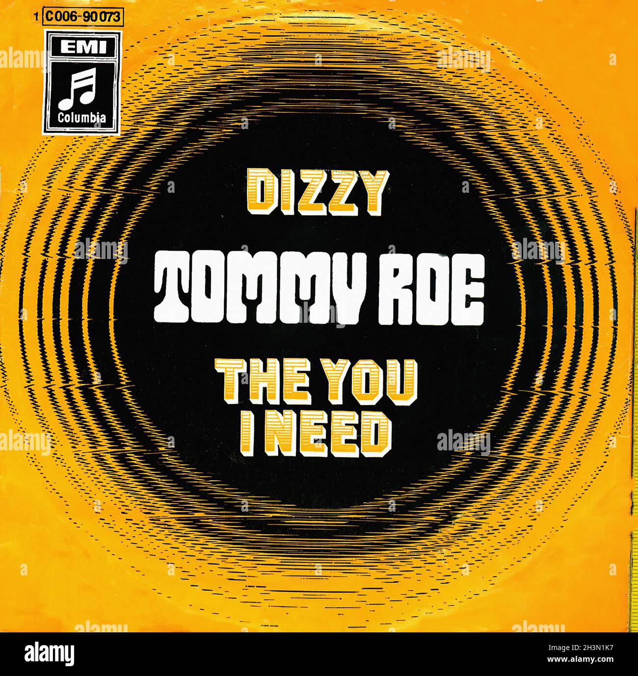 Vintage Vinyl Recording - Roe, Tommy - Dizzy - D - 1969 Stock Photo - Alamy