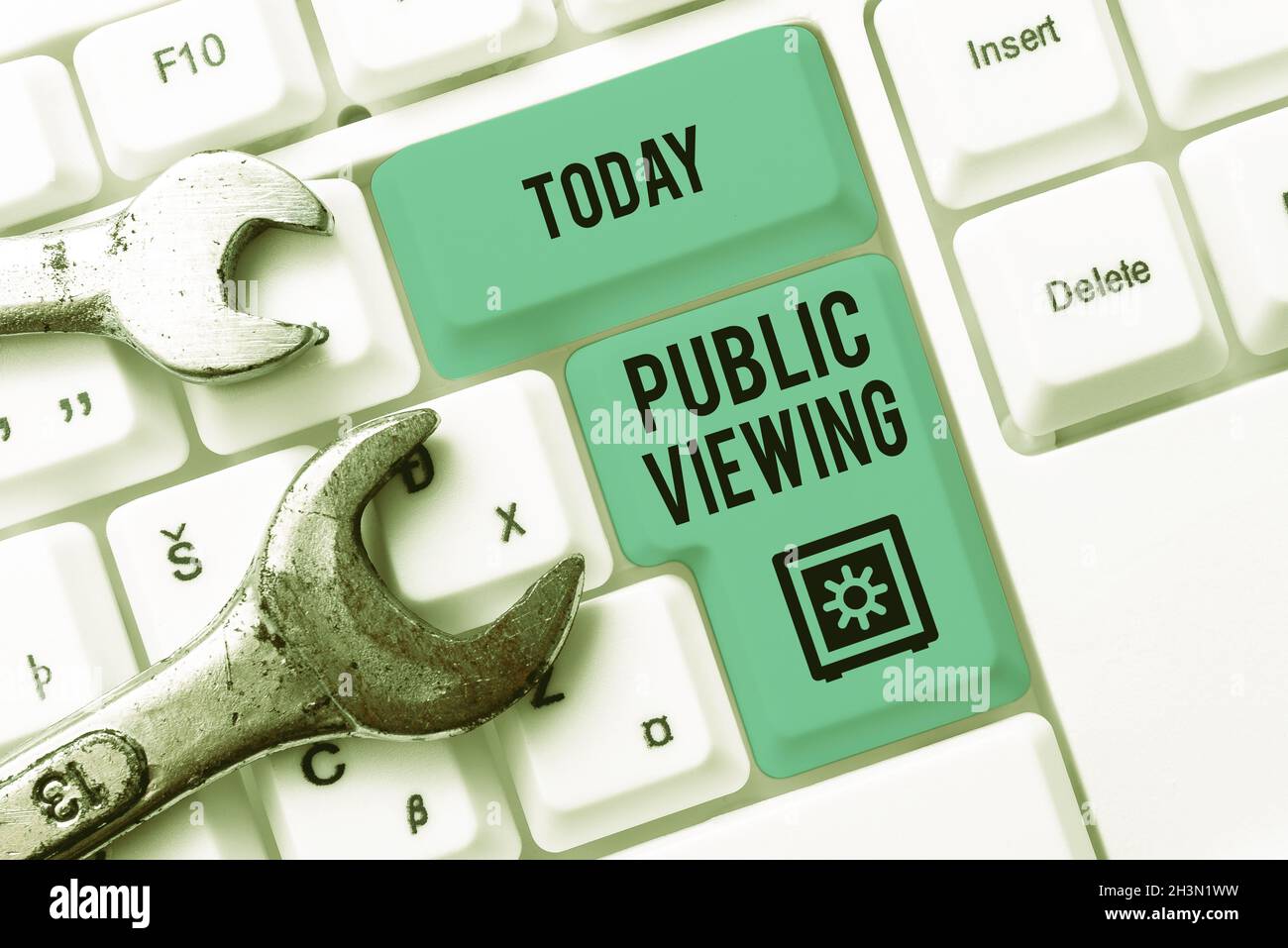 Conceptual display Public Viewing. Word Written on Able to be seen or ...