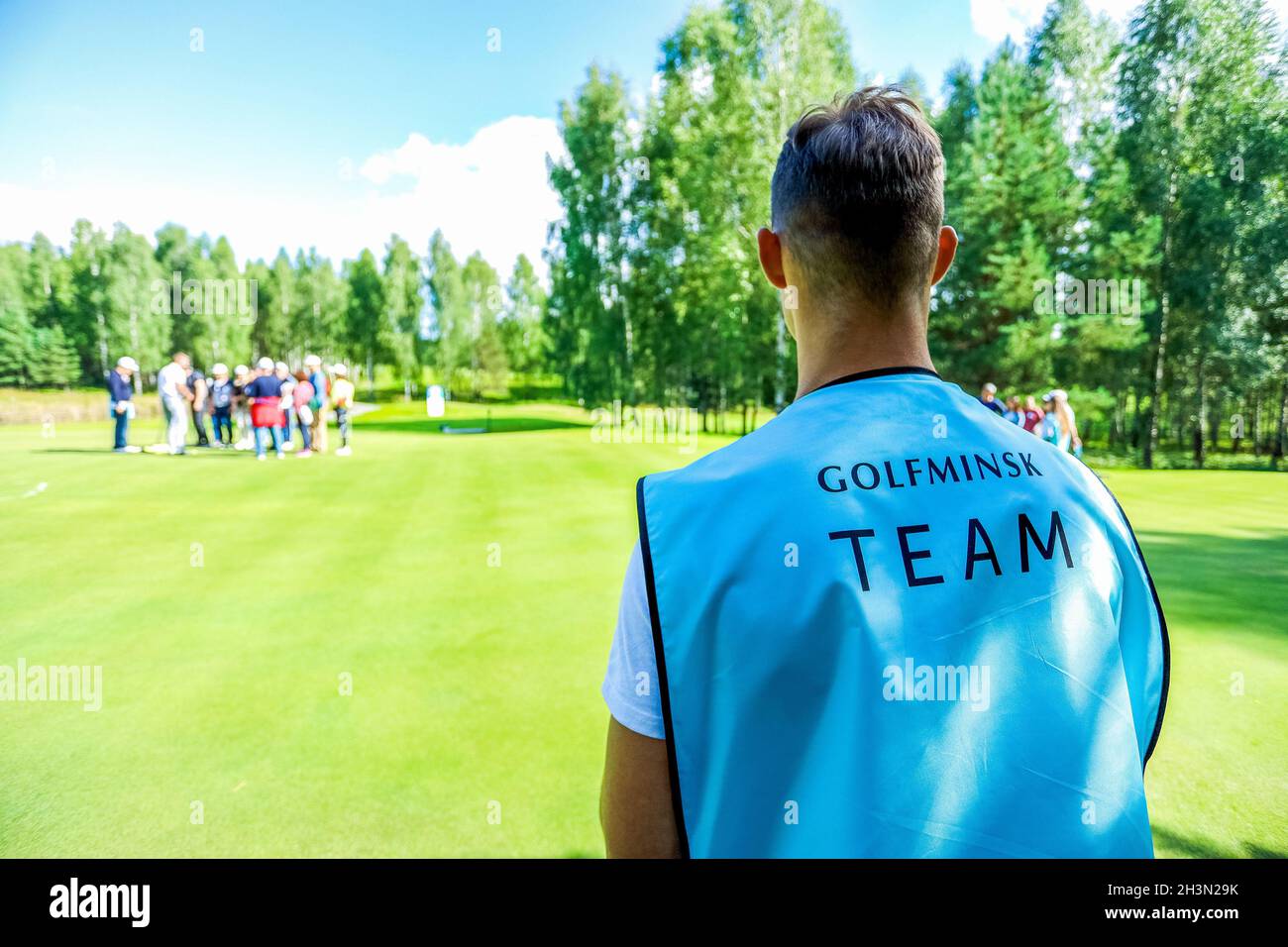 Office desk in grass field hi-res stock photography and images - Alamy