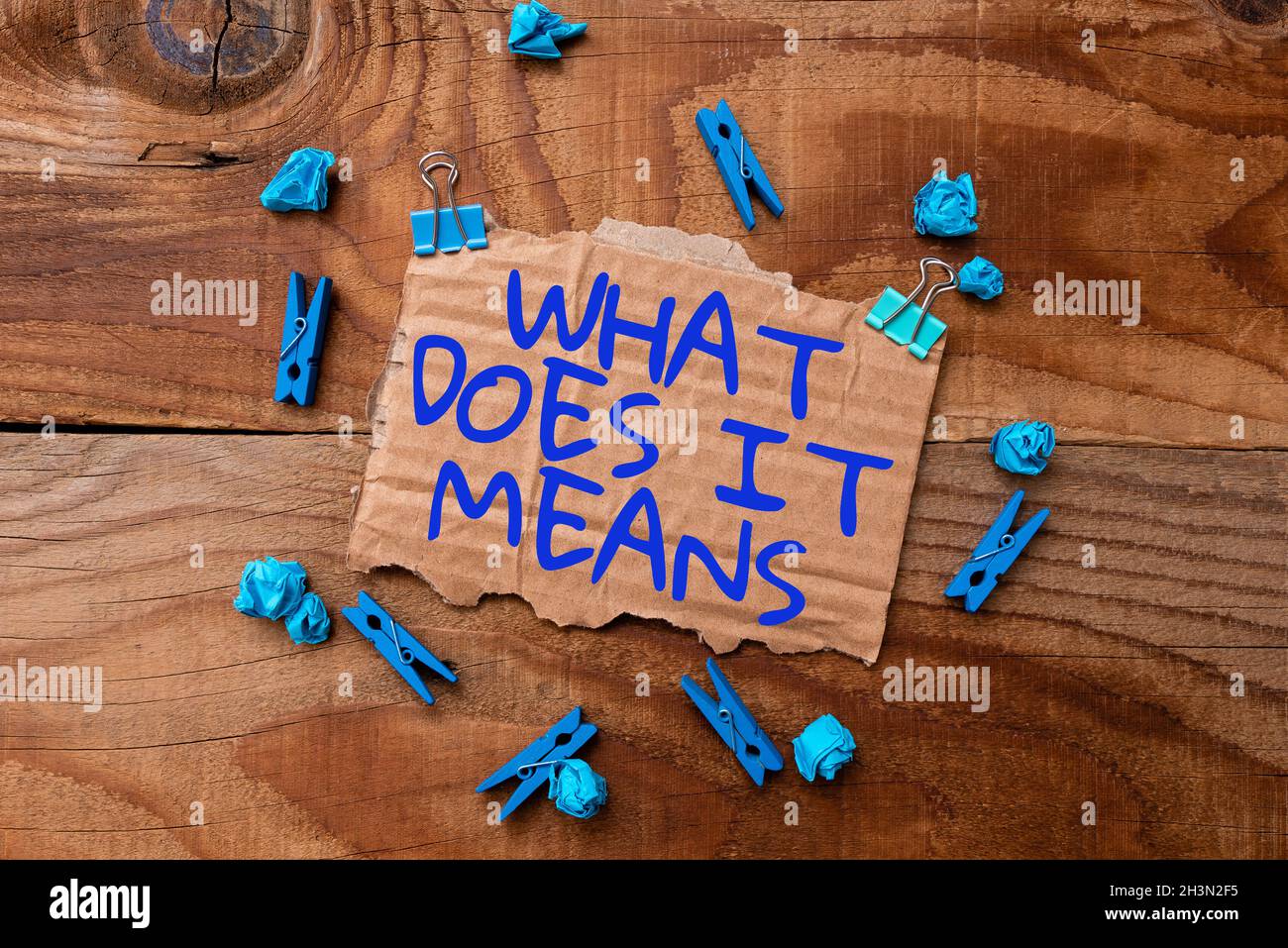 Hand writing sign What Does It Means Question. Business approach asking ...