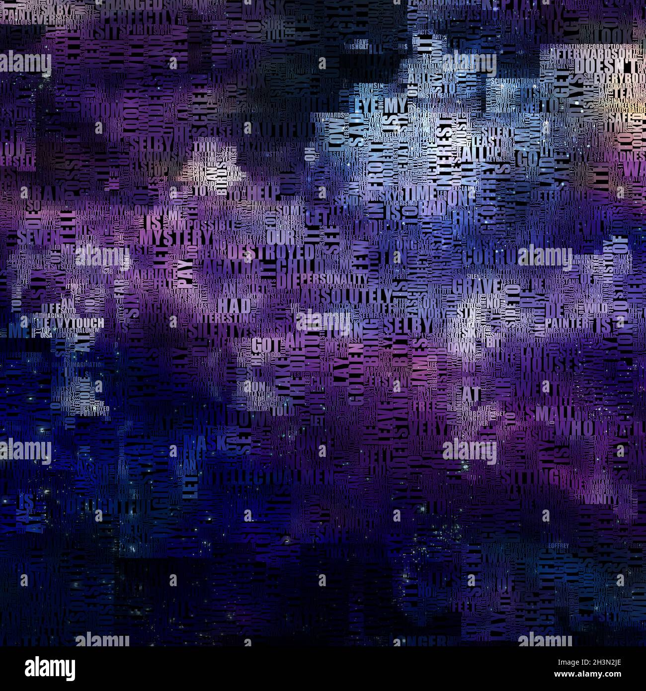 Composition with words. 3D rendering Stock Photo - Alamy