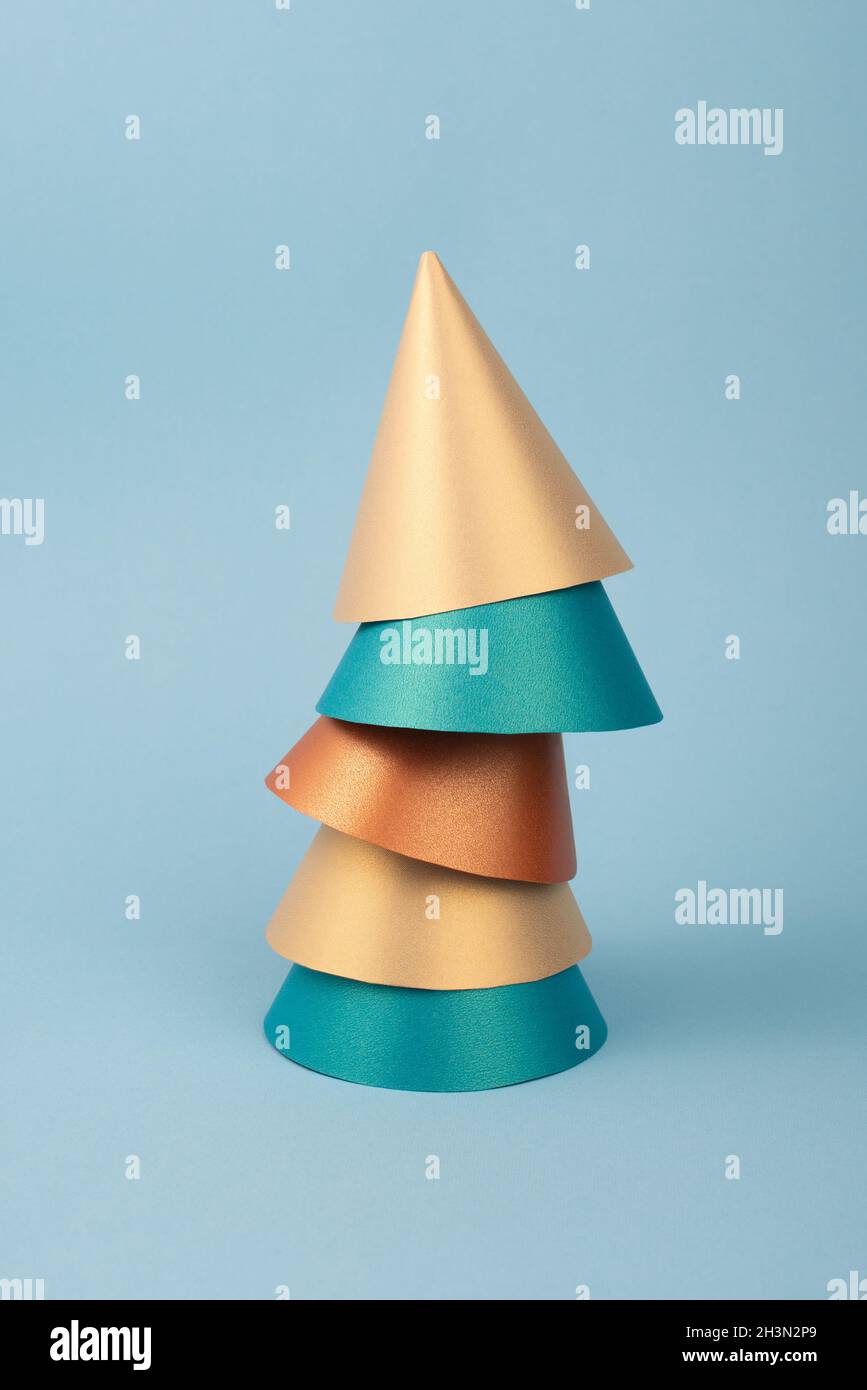Stylized christmas tree. Organic modern Christmas decorations Stock ...