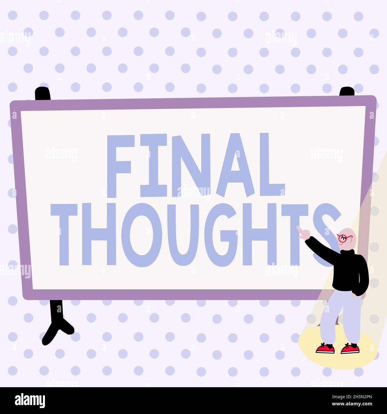 Inspiration showing sign Final Thoughts. Word Written on the conclusion ...