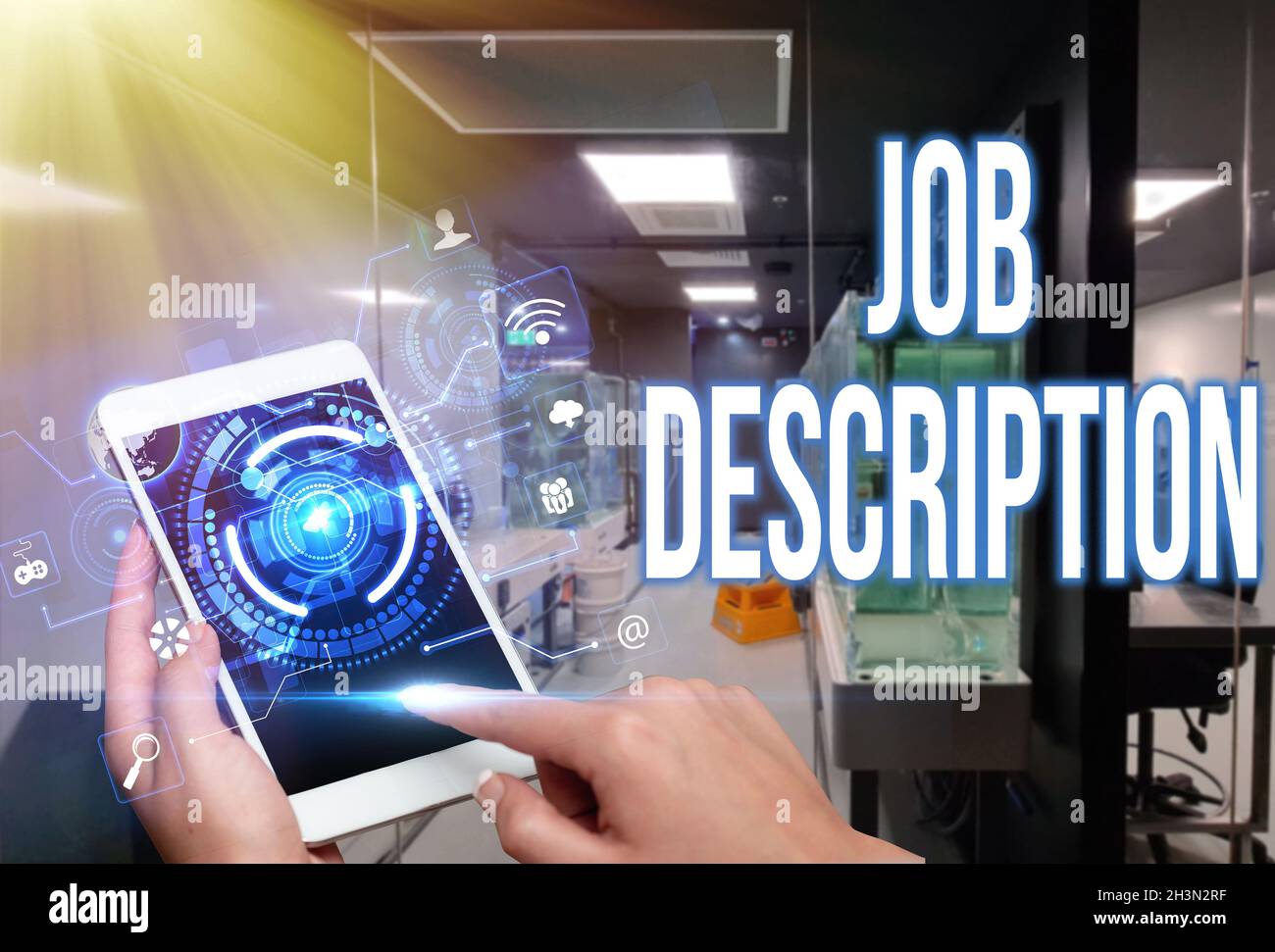 Writing displaying text Job Description. Business idea a formal account ...