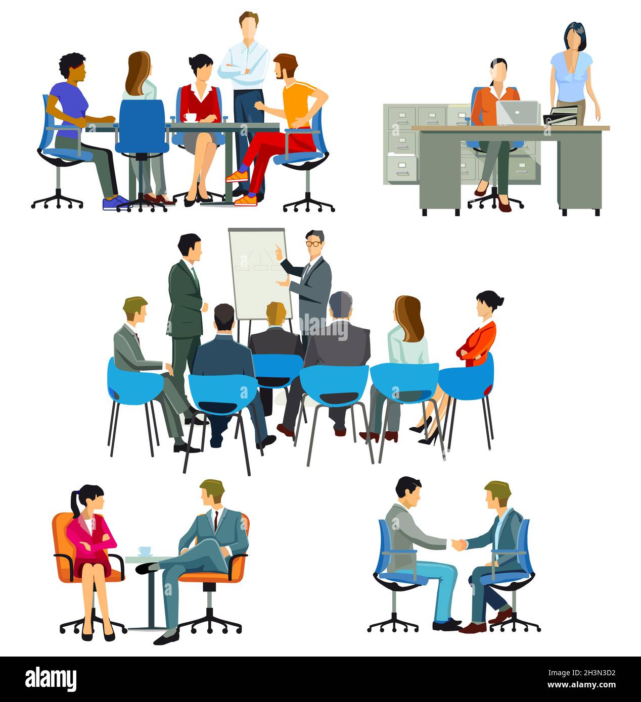 Course and meeting in the office Stock Photo - Alamy