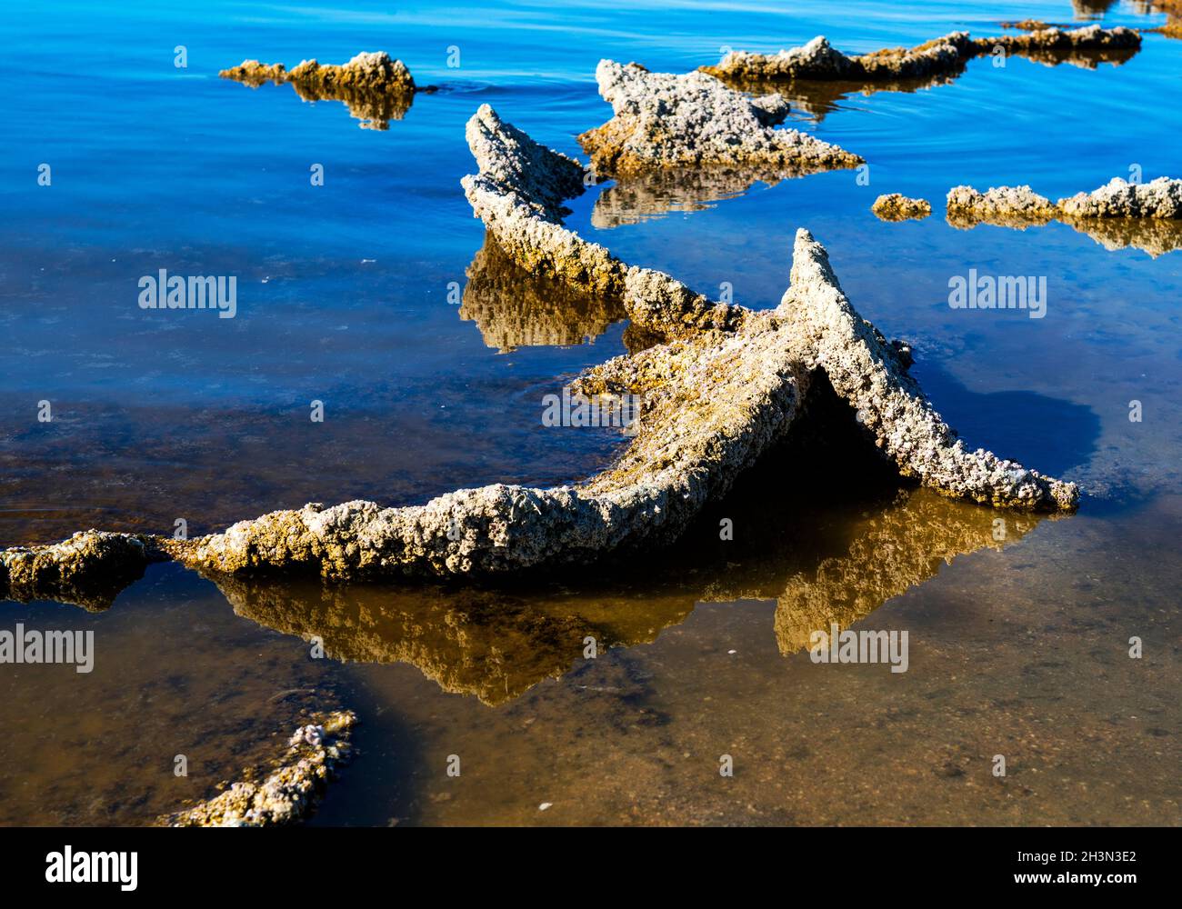 Rock Formations in Salton Sea, Mecca, California Stock Photo - Alamy