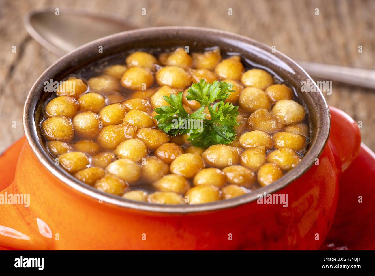 Baked Pea Soup Stock Photo - Alamy