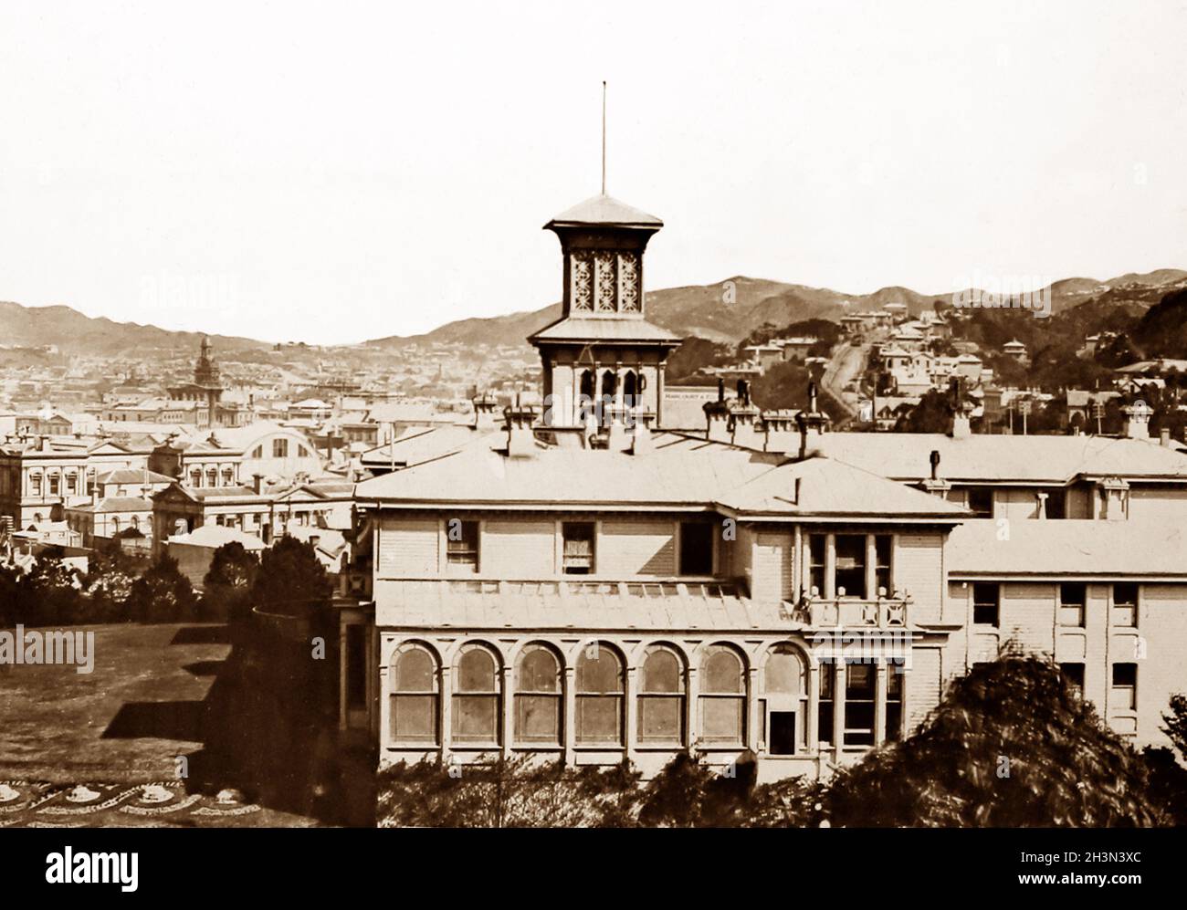 Government House, Wellington, New Zealand, early 1900s Stock Photo - Alamy