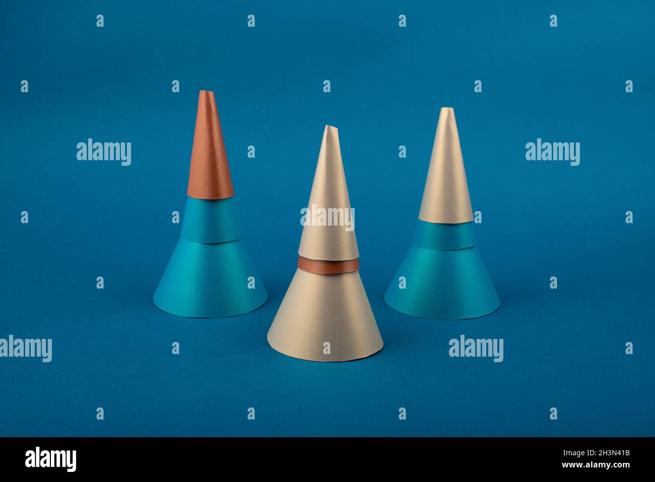 Stylized christmas tree. Organic modern Christmas decorations Stock ...