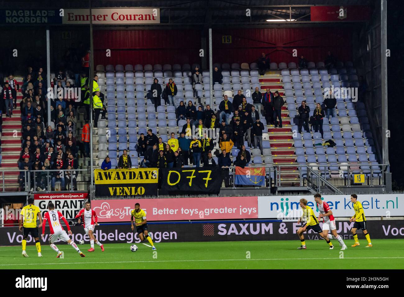 EMMEN,29-10-2021 ,Stadium Oude Meerdijk, Dutch Keuken Kampioen Divisie season 2021 / 2022 ...