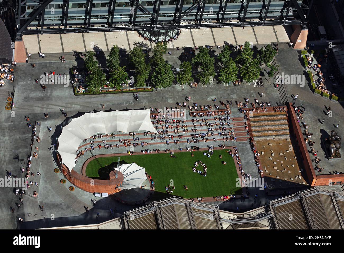 UK, London, Aerial view of Exchange Square Stock Photo - Alamy