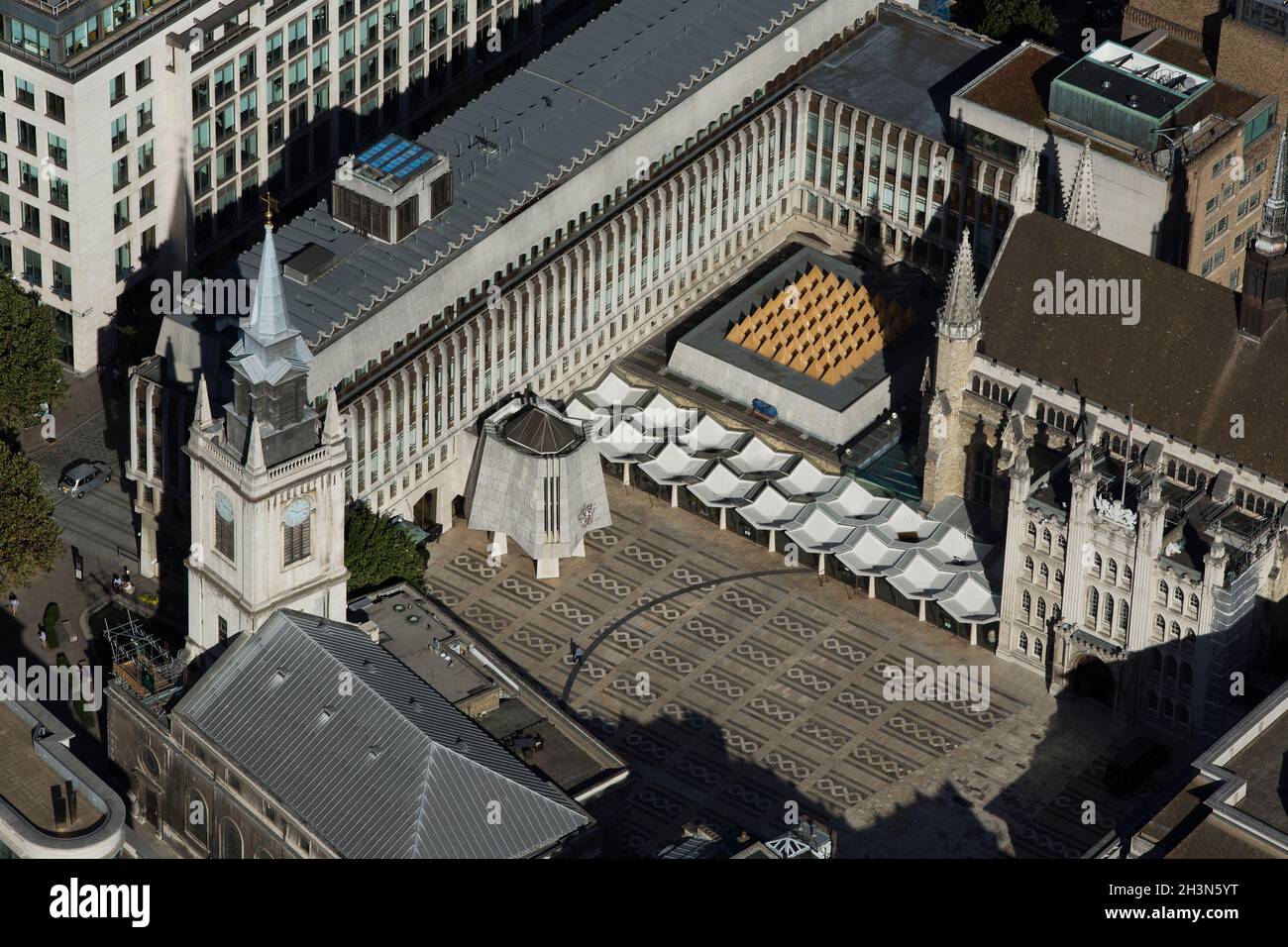 UK, London, Aerial view of Guildhall Stock Photo - Alamy