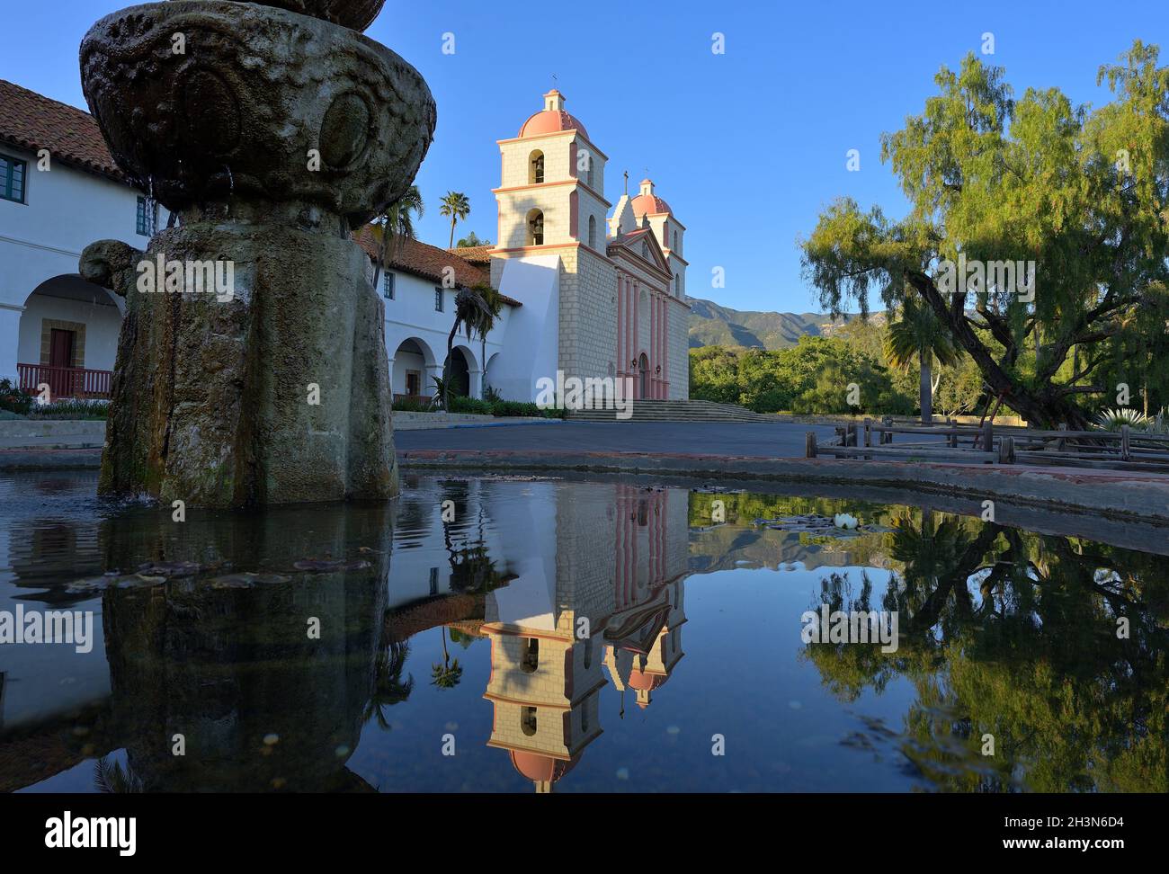 The historic Mission founded in 1786, Santa Barbara CA Stock Photo - Alamy
