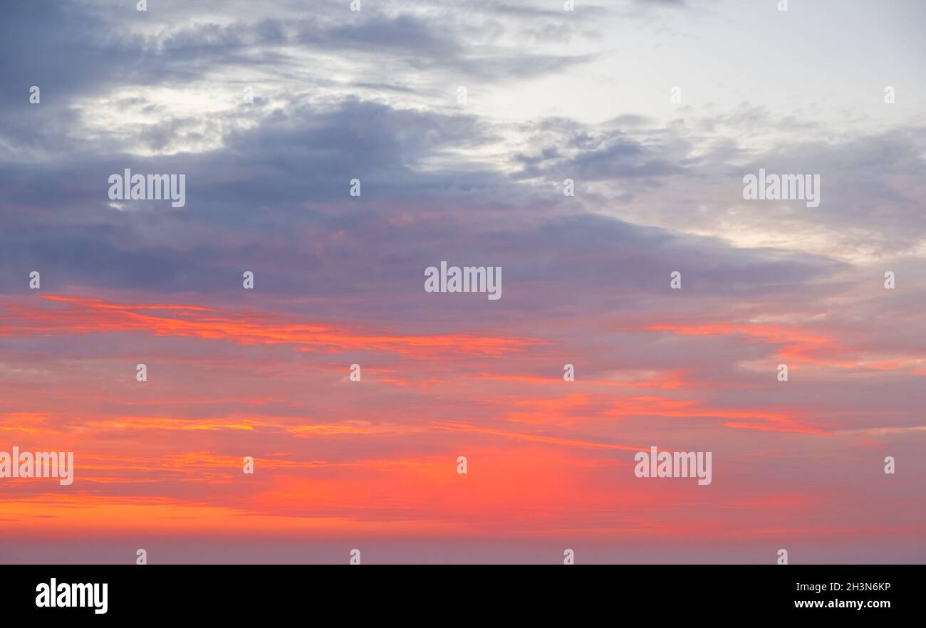 Texture sunset sky by the sea Stock Photo - Alamy