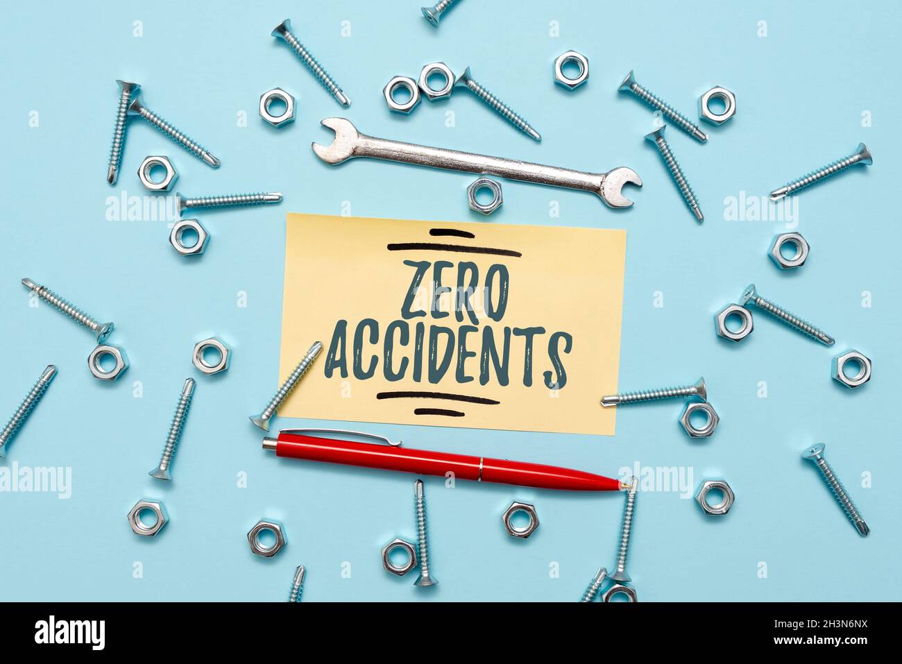 Inspiration showing sign Zero Accidents. Internet Concept important ...