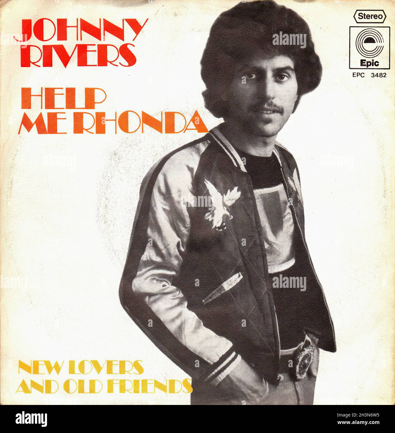 Vintage Vinyl Recording - Rivers, Johnny - Help Me Rhonda - D - 1975 Stock Photo - Alamy