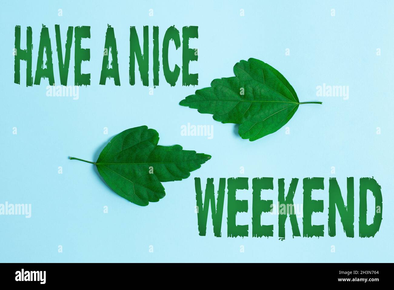 Hand writing sign Have A Nice Weekend. Business concept wishing someone ...