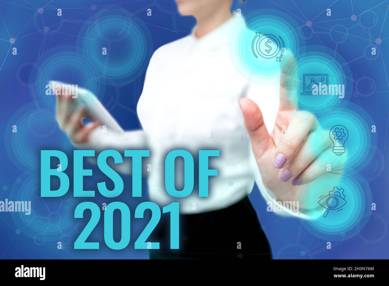 Text caption presenting Best Of 2021. Word Written on great and ...