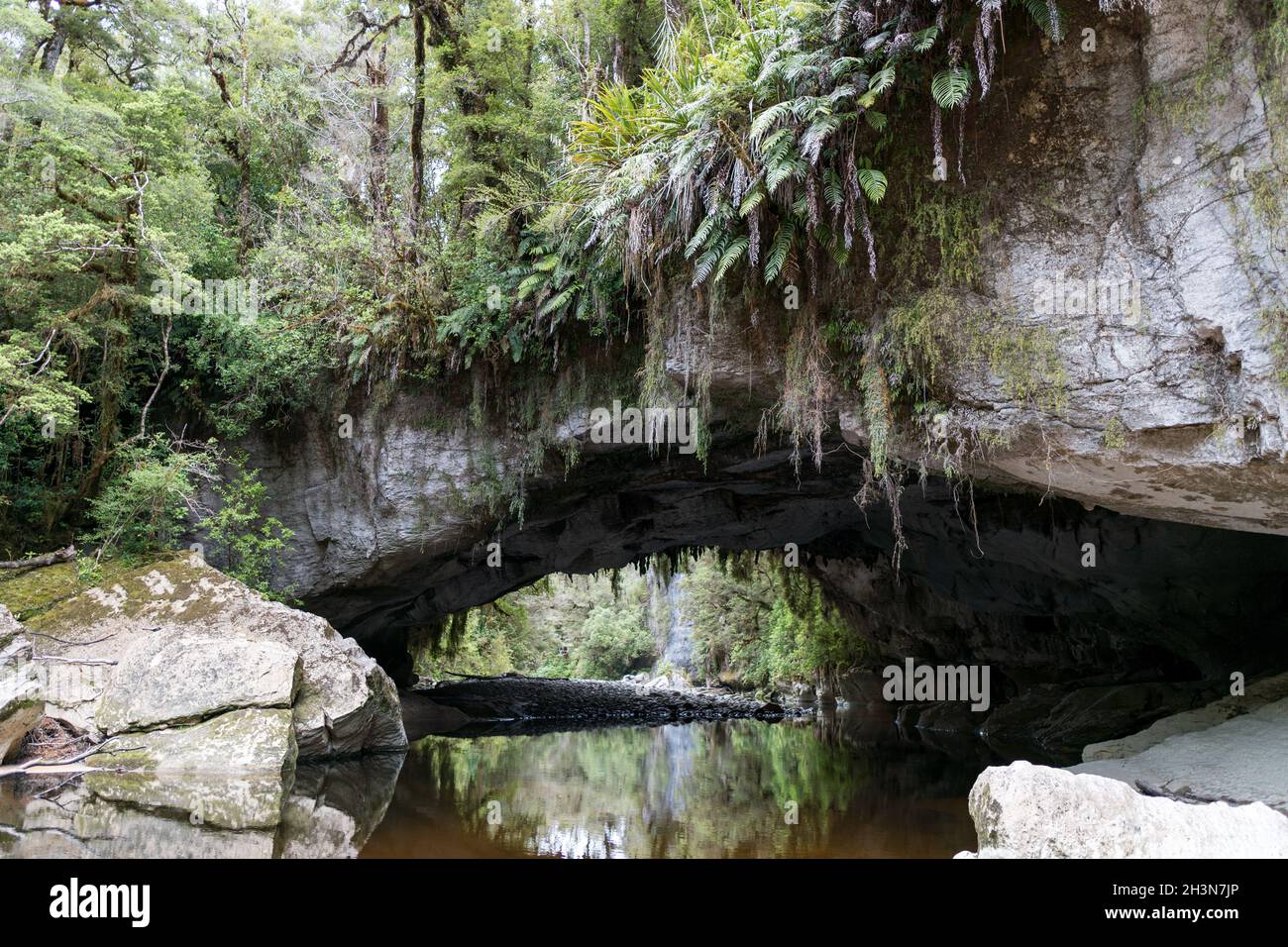 Moria Gate Arch in Opara Basin, South Island, NZ Stock Photo - Alamy