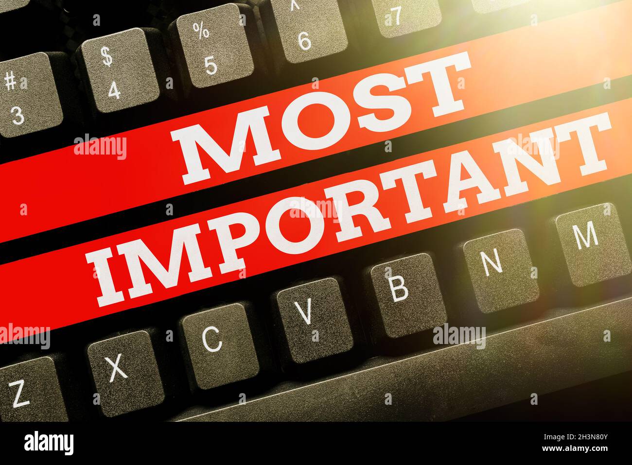 Text showing inspiration Most Important. Internet Concept Greatest or ...